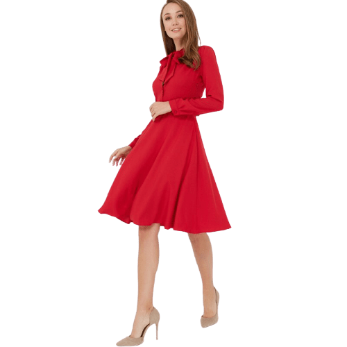 Robe à Col Jabot | vintage-dressing – Vintage-Dressing