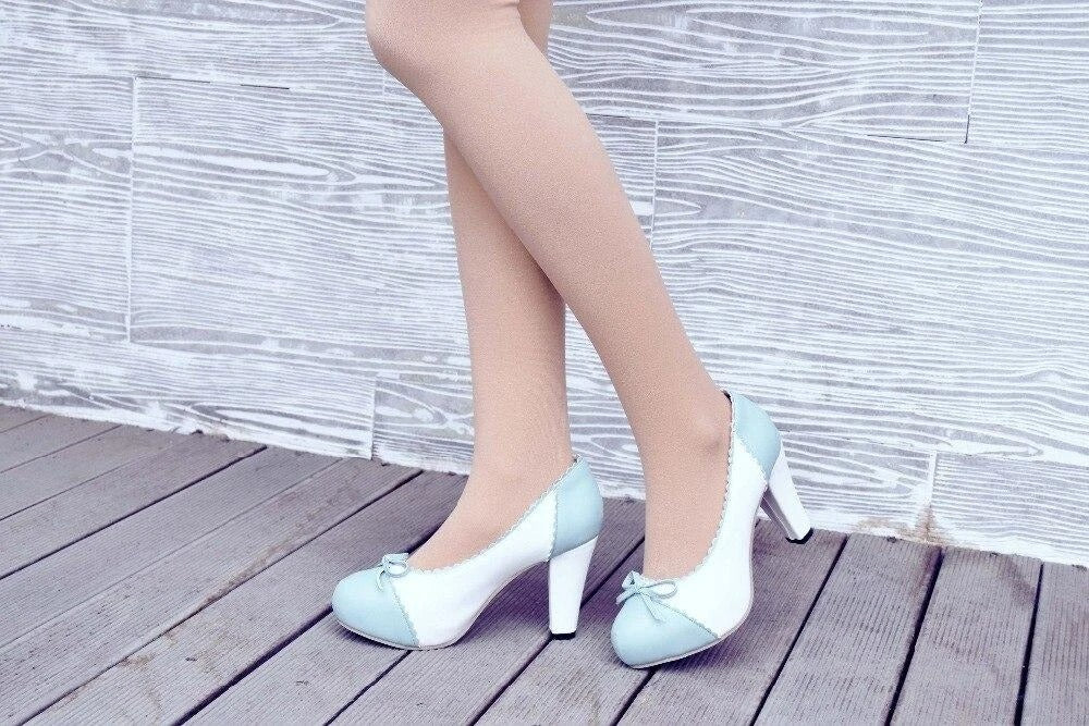Chaussures Pin-Up Talon Bleu | Vintage-Dressing
