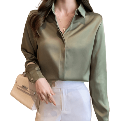 Chemise Satin Rétro | Vintage-Dressing